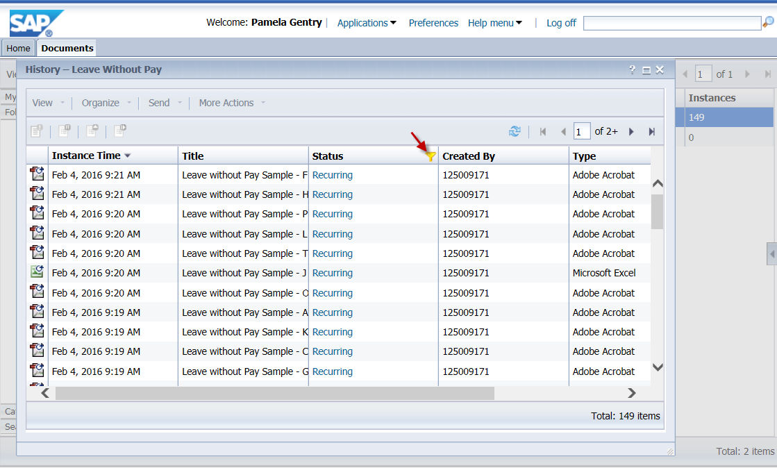 Modifying BusinessObjects Scheduled Reports